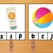 Beach Beginning Letter Sound Clip Cards| Printable Digital Download ...