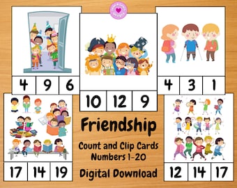 Woodland Animals Count and Clip Cards| Child Inspired Printables ...