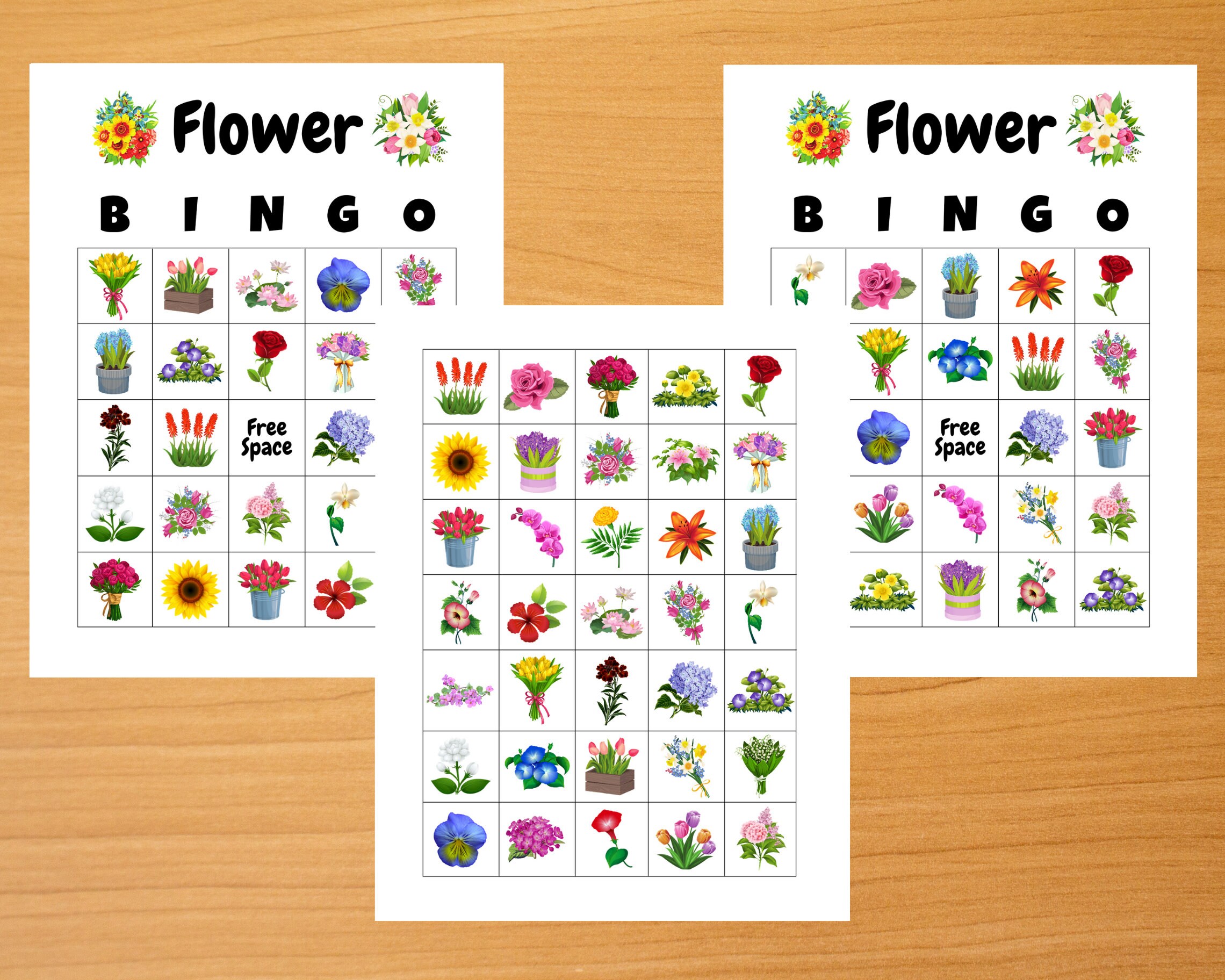 Flower Bingo Digital Download Printable Play Based Activity ...