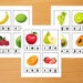 Fruit Beginning Letter Sound Clip Cards| Printable Digital Download ...