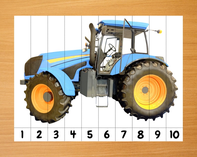 Farm Number Sequence Puzzles| Child Inspired Printables| Digital ...