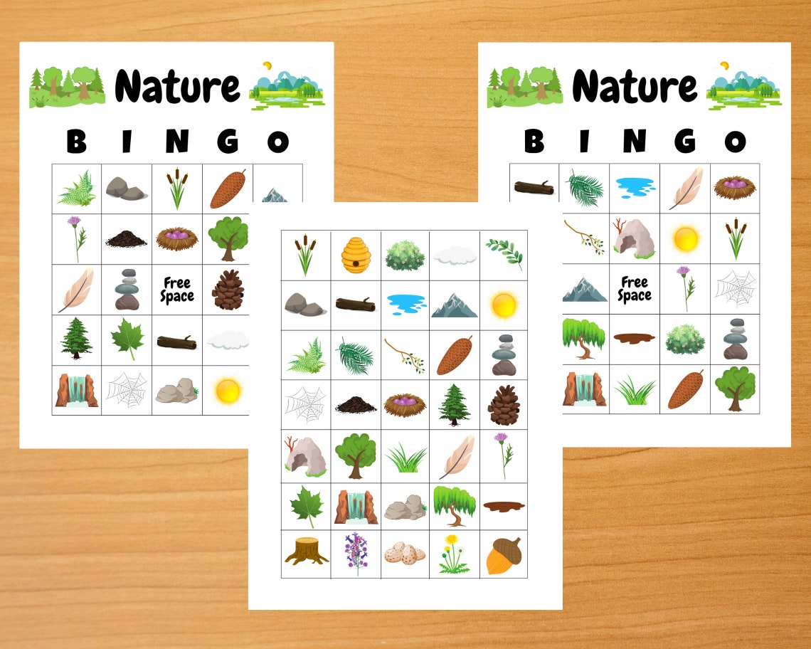 Nature Bingo Digital Download Printable Play Based Activity - Etsy