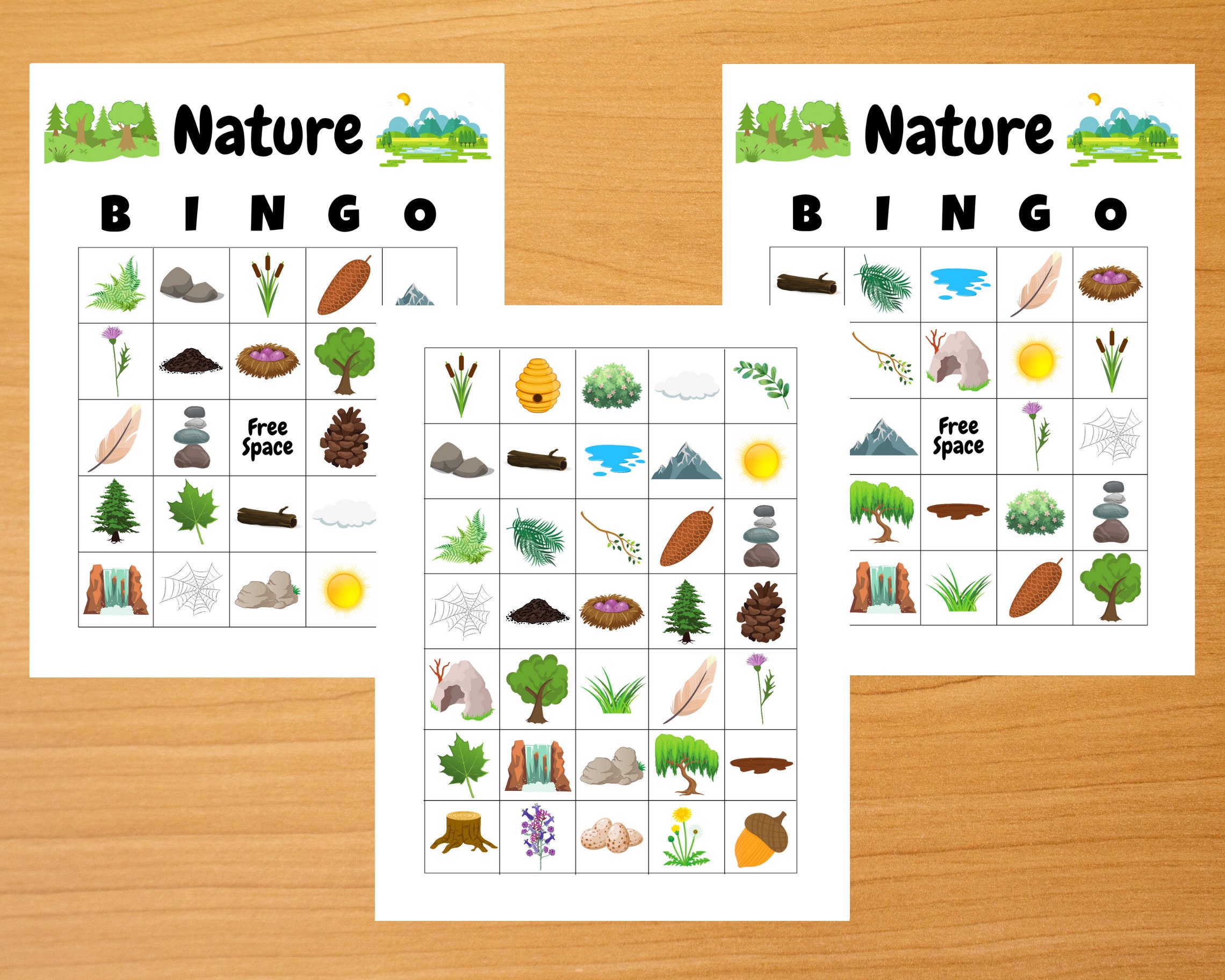 Nature Bingo Digital Download Printable Play Based Activity for ...
