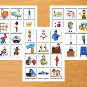 Community Helpers I Spy Matching Game| Digital Download| Printable Play ...