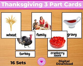 Autumn 3 Part Cards| Child Inspired Printable| Digital Download ...