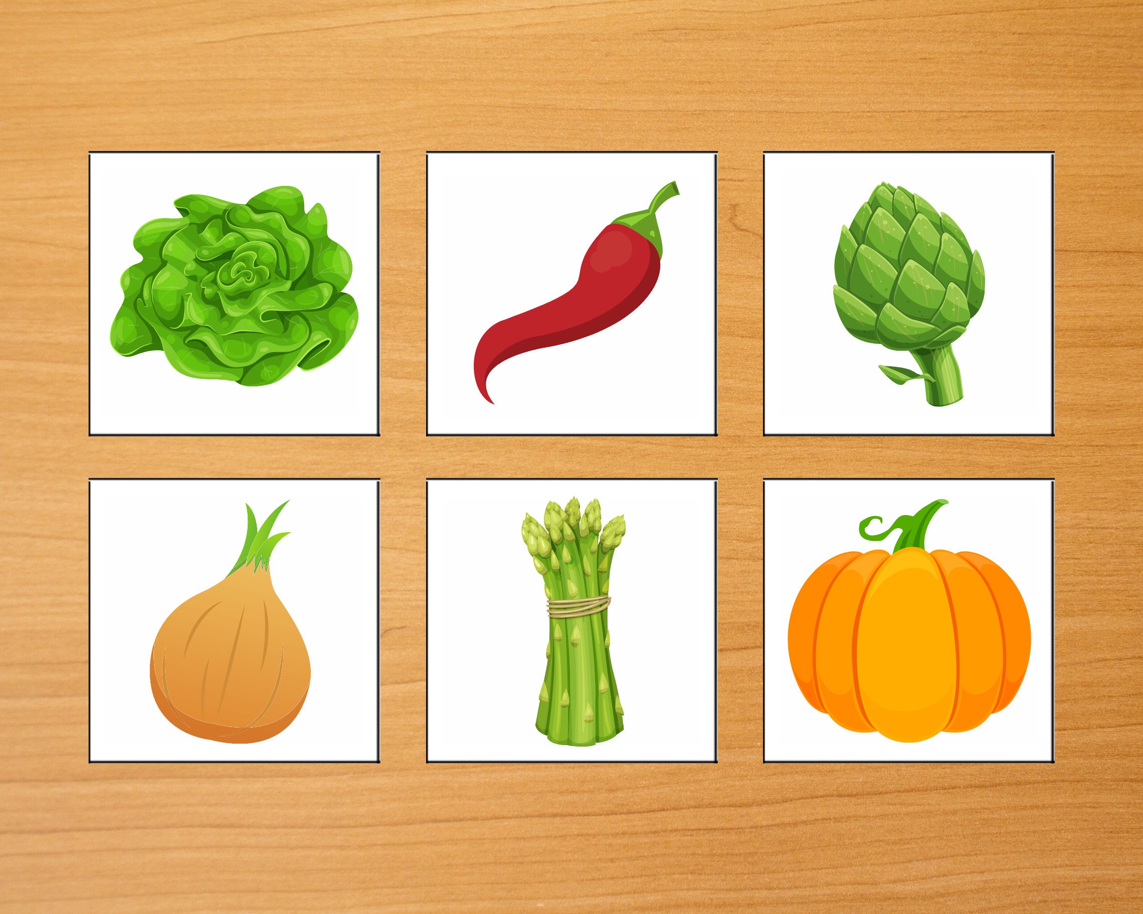 Vegetable Bingo Digital Download Printable Play Based Activity for ...