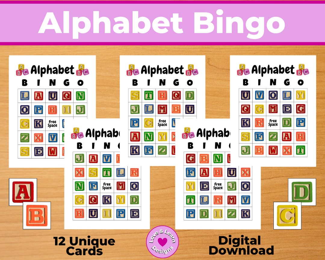 Alphabet Bingo| Digital Download| Printable Play Based Activity ...