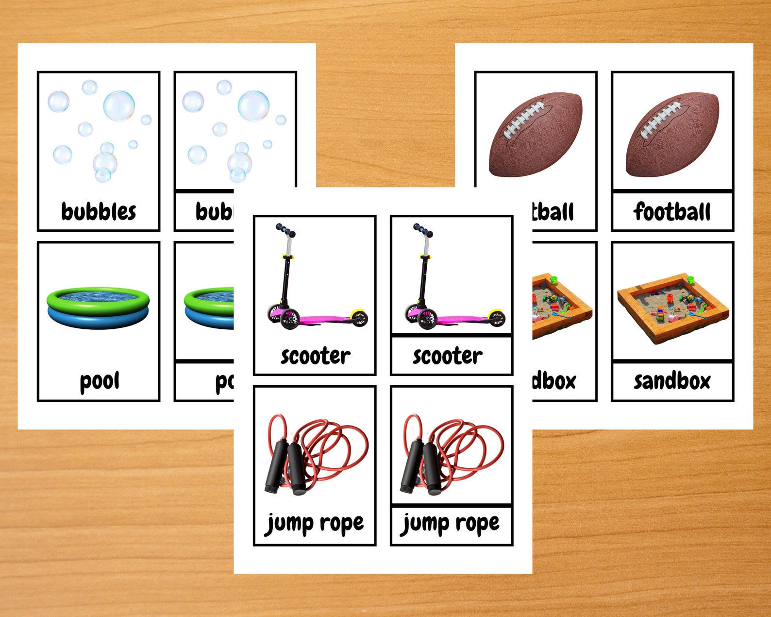 Summer Theme 3 Part Cards| Printable Digital Download| Montessori ...