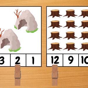 Nature Count and Clip Cards| Printable Digital Download| Montessori ...