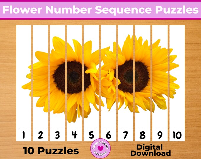 Woodland Animals Number Sequence Puzzles| Child Inspired Printables ...