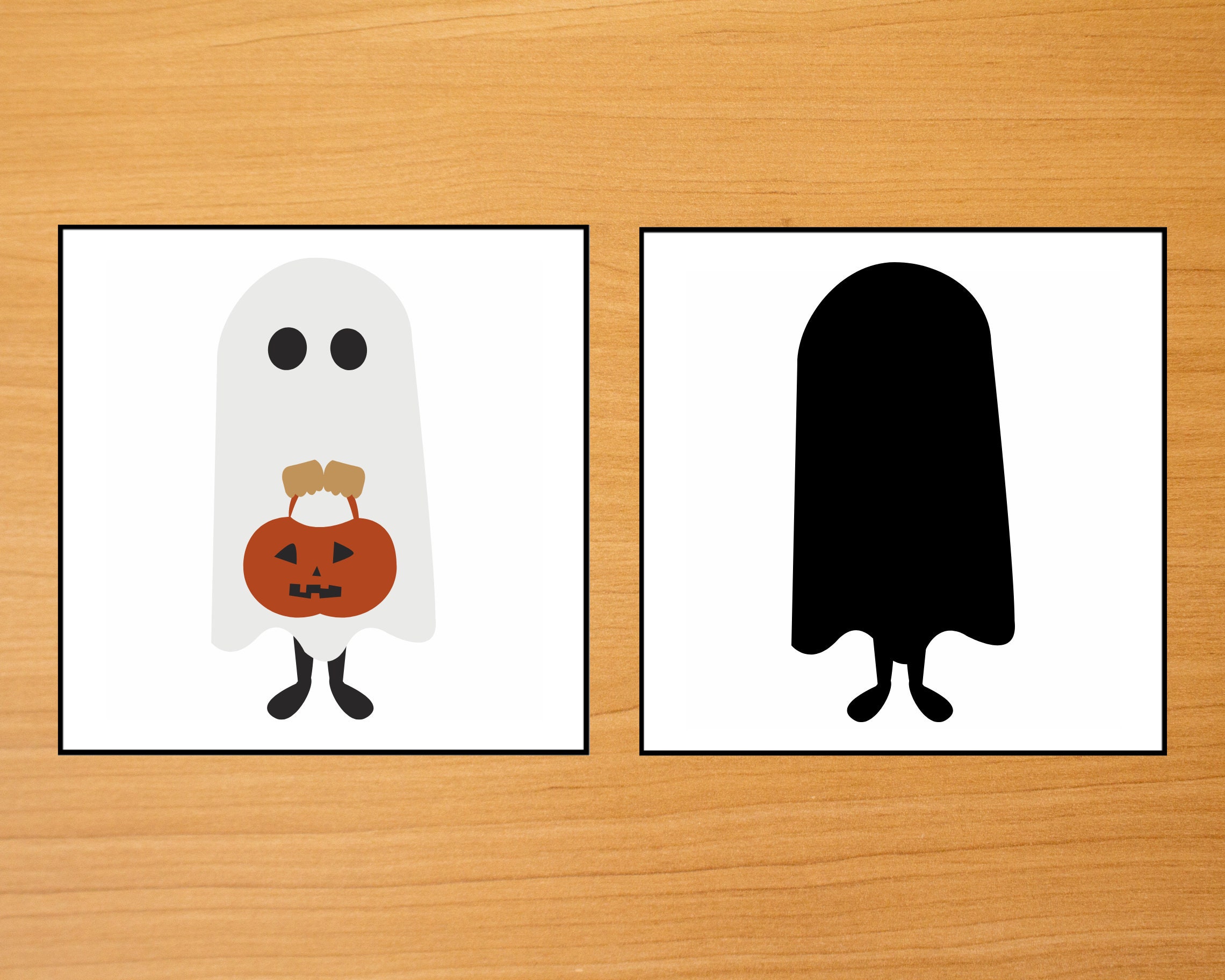 Halloween Shadow Matching Cards| Child Inspired Printables| Digital ...