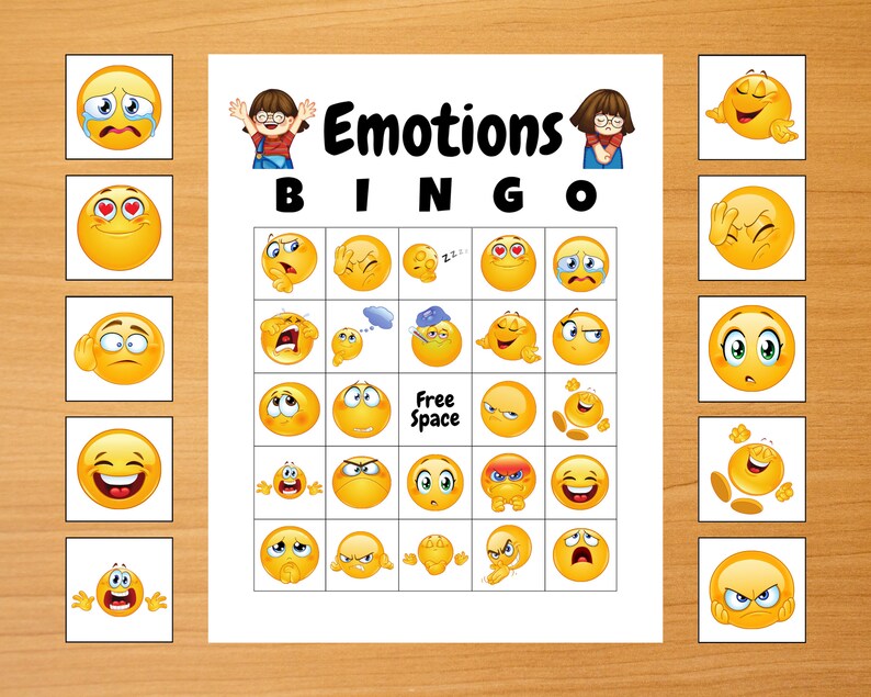Emotions Bingo| Digital Download| Printable Play Based Activity ...