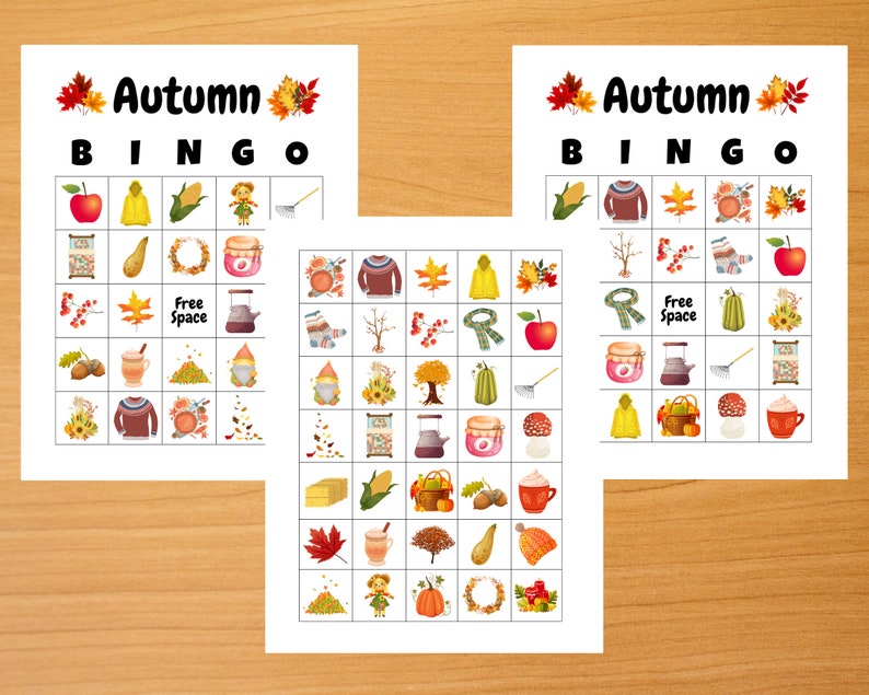Autumn Bingo| Digital Download| Printable Play Based Activity ...