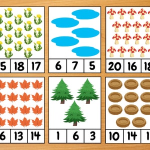 Nature Count and Clip Cards| Printable Digital Download| Montessori ...