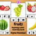 Fruit Beginning Letter Sound Clip Cards| Printable Digital Download ...
