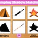 Camping Shadow Matching Cards Printable Digital Download - Etsy Canada