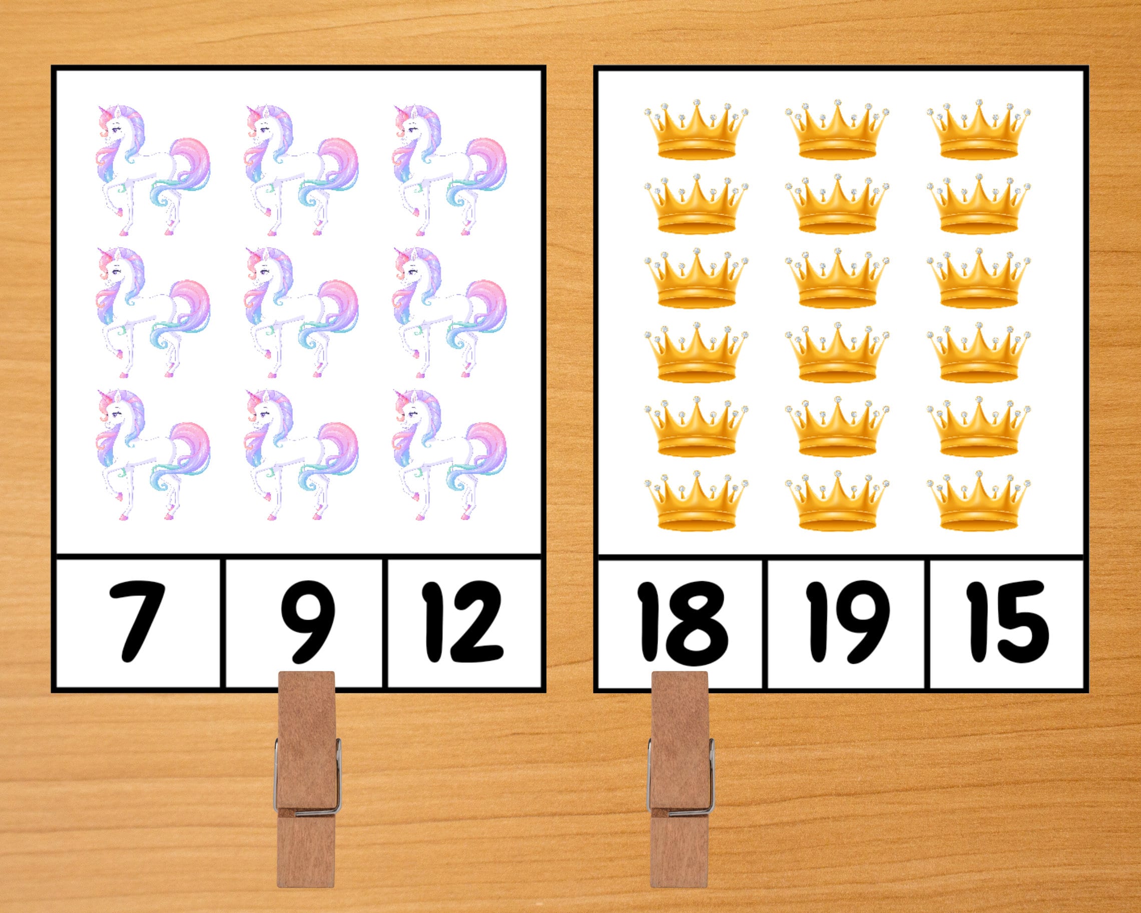 Fairy Tales Count and Clip Cards| Child Inspired Printables|math ...