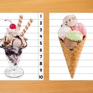 Ice Cream Number Sequence Puzzles| Child Inspired Printables| Digital ...