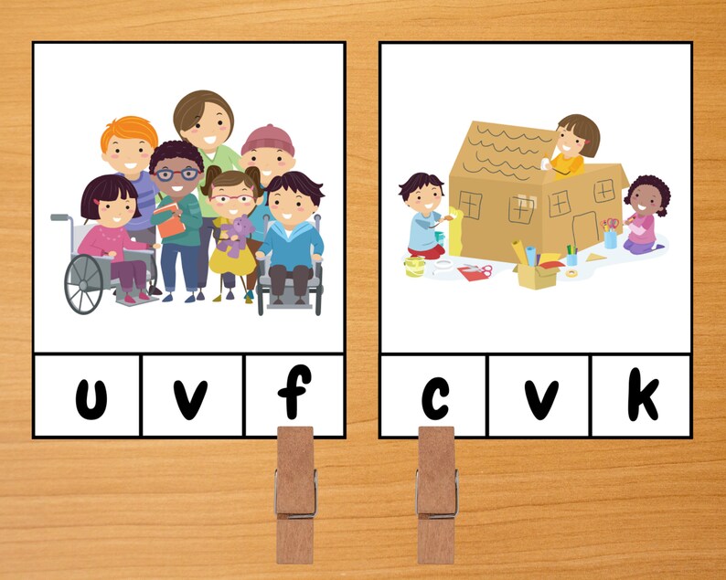 Friendship Beginning Letter Sound Clip Cards| Printable Digital ...