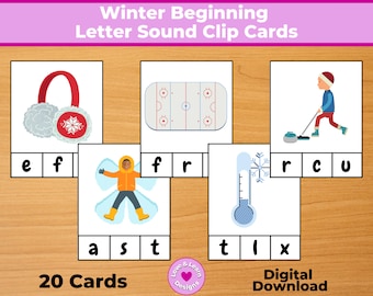 Farm Beginning Letter Sound Clip Cards| Printable Digital Download ...