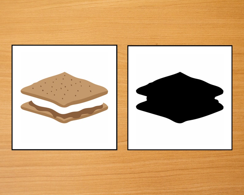 Camping Shadow Matching Cards Printable Digital Download - Etsy Canada