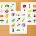 Vegetables I Spy Matching Game Digital Download Printable Play Based ...