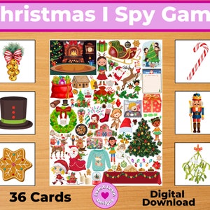 Christmas I Spy Matching Game| Digital Download| Printable Play Based ...