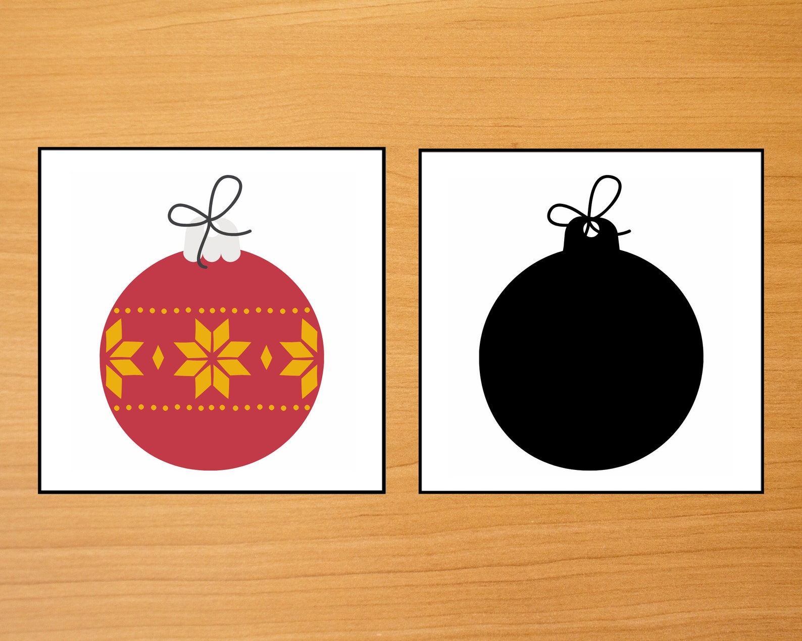 Christmas Shadow Matching Cards| Child Inspired Printables| Digital ...