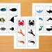 Ocean Animals Shadow Matching Cards Printable Digital Download ...