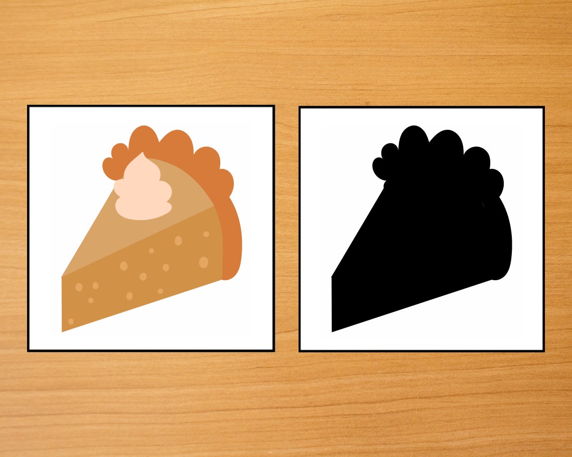 Thanksgiving Shadow Matching Cards| Child Inspired Printables| Digital ...