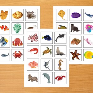 Ocean Animals I Spy Matching Game| Digital Download| Printable Play ...