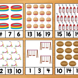 Summer Count and Clip Cards| Printable Digital Download| Montessori ...