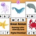 Ocean Animals Beginning Letter Sound Clip Cards| Printable Digital ...