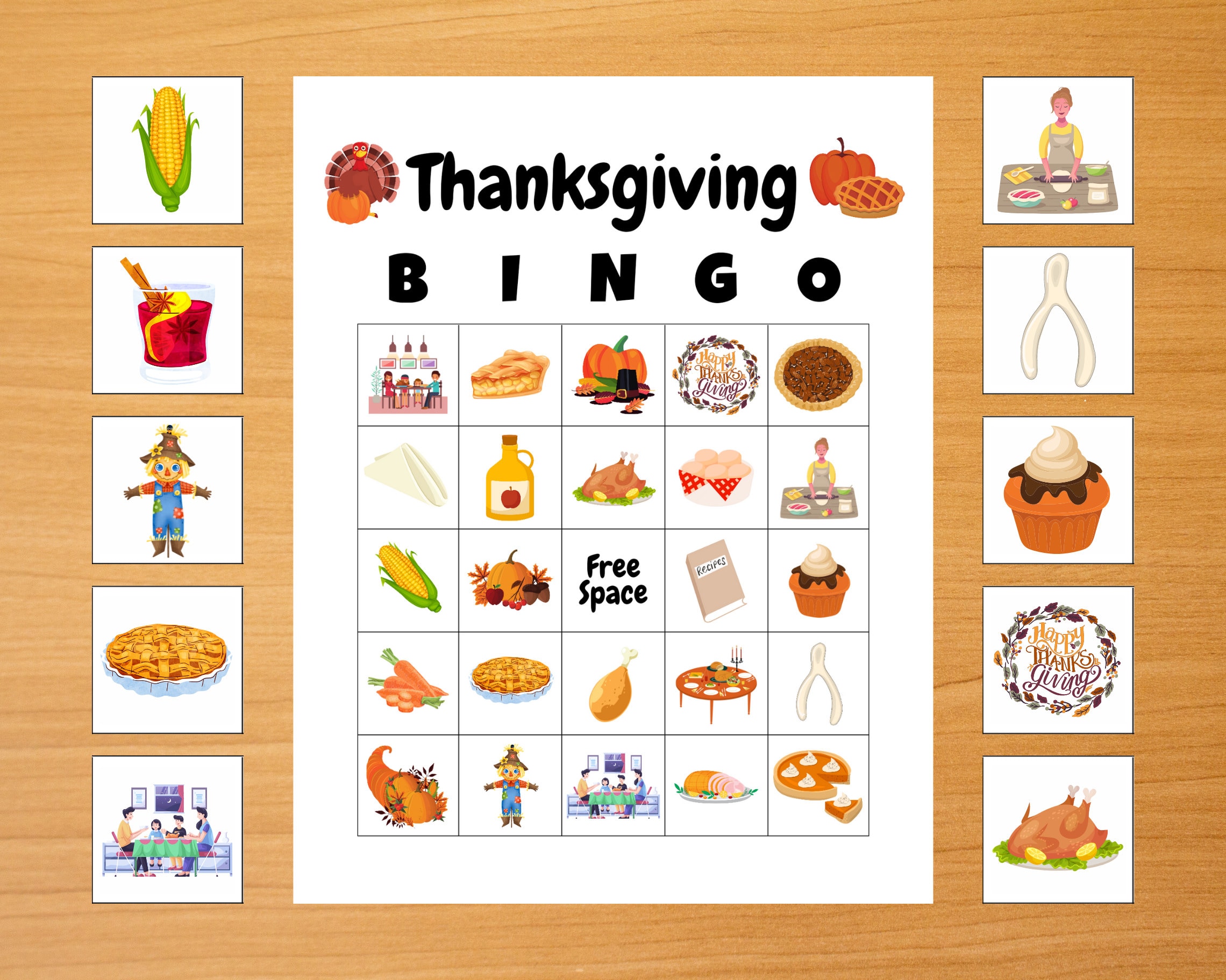 Thanksgiving Bingo| Digital Download| Printable Play Based Activity ...