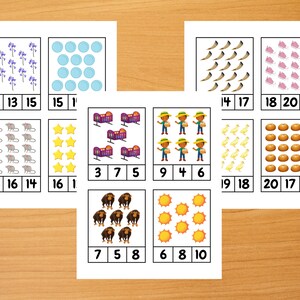 Nursery Rhymes Count and Clip Cards| Child Inspired Printables|math ...