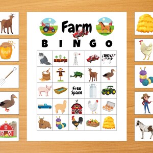Farm Bingo| Digital Download| Printable Play Based Activity ...