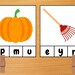 Autumn Beginning Letter Sound Clip Cards| Child Inspired Printable ...