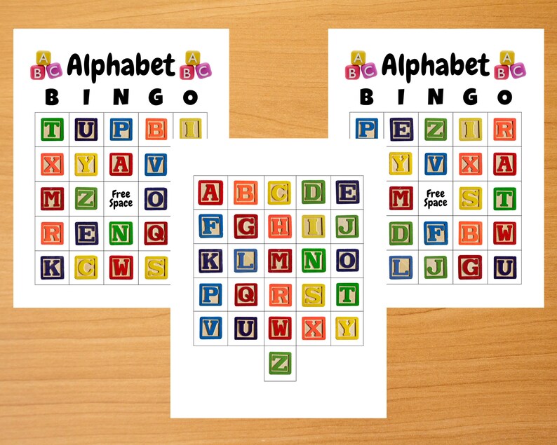 Alphabet Bingo Digital Download Printable Play Based Activity ...