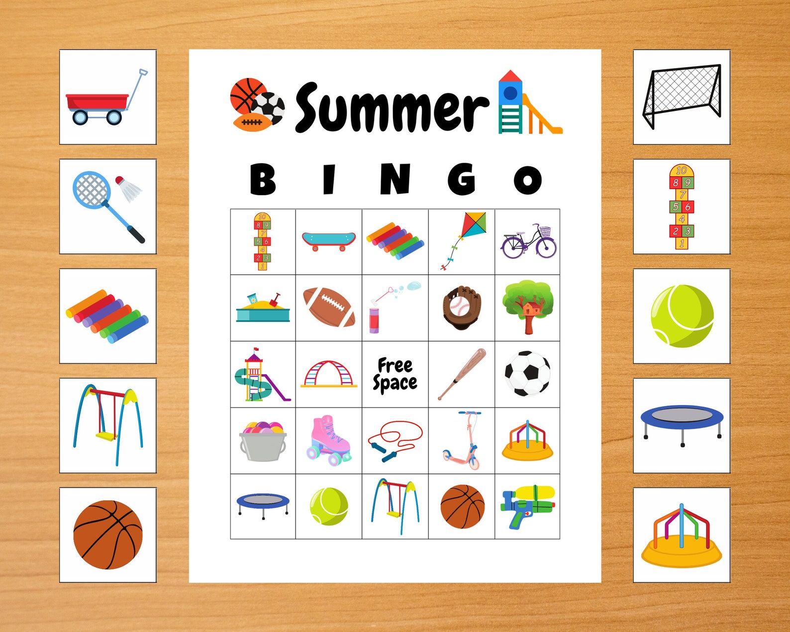 Summer Bingo Digital Download Printable Play Based Activity - Etsy