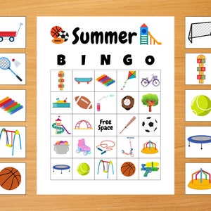 Summer Bingo Digital Download| Printable Play Based Activity for ...