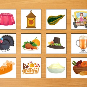 Thankgiving I Spy Matching Game| Digital Download| Printable Play Based ...