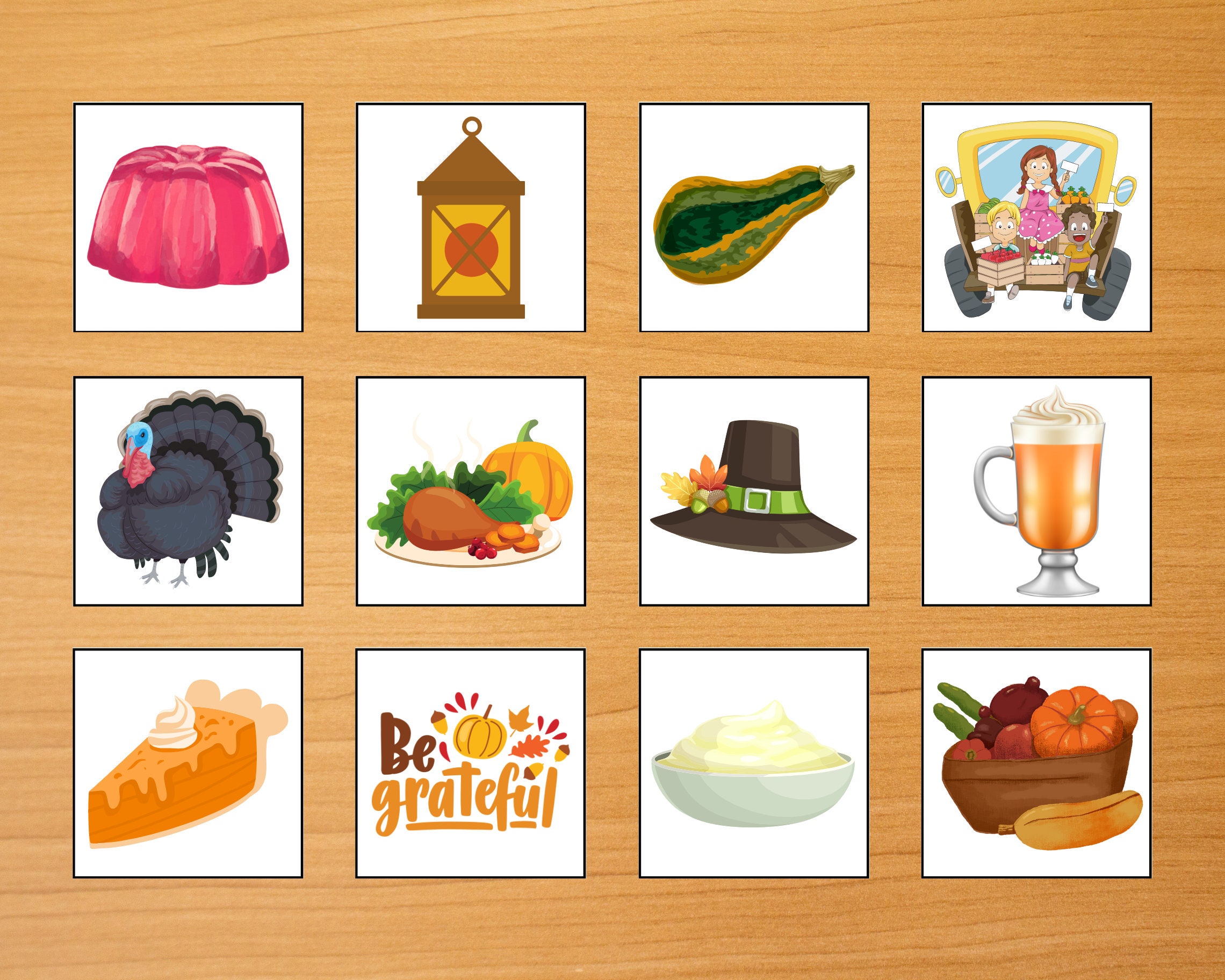 Thankgiving I Spy Matching Game| Digital Download| Printable Play Based ...