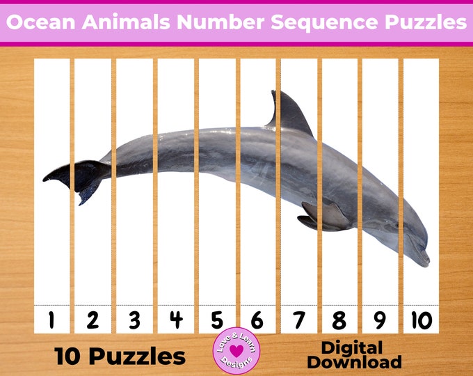 Woodland Animals Number Sequence Puzzles| Child Inspired Printables ...