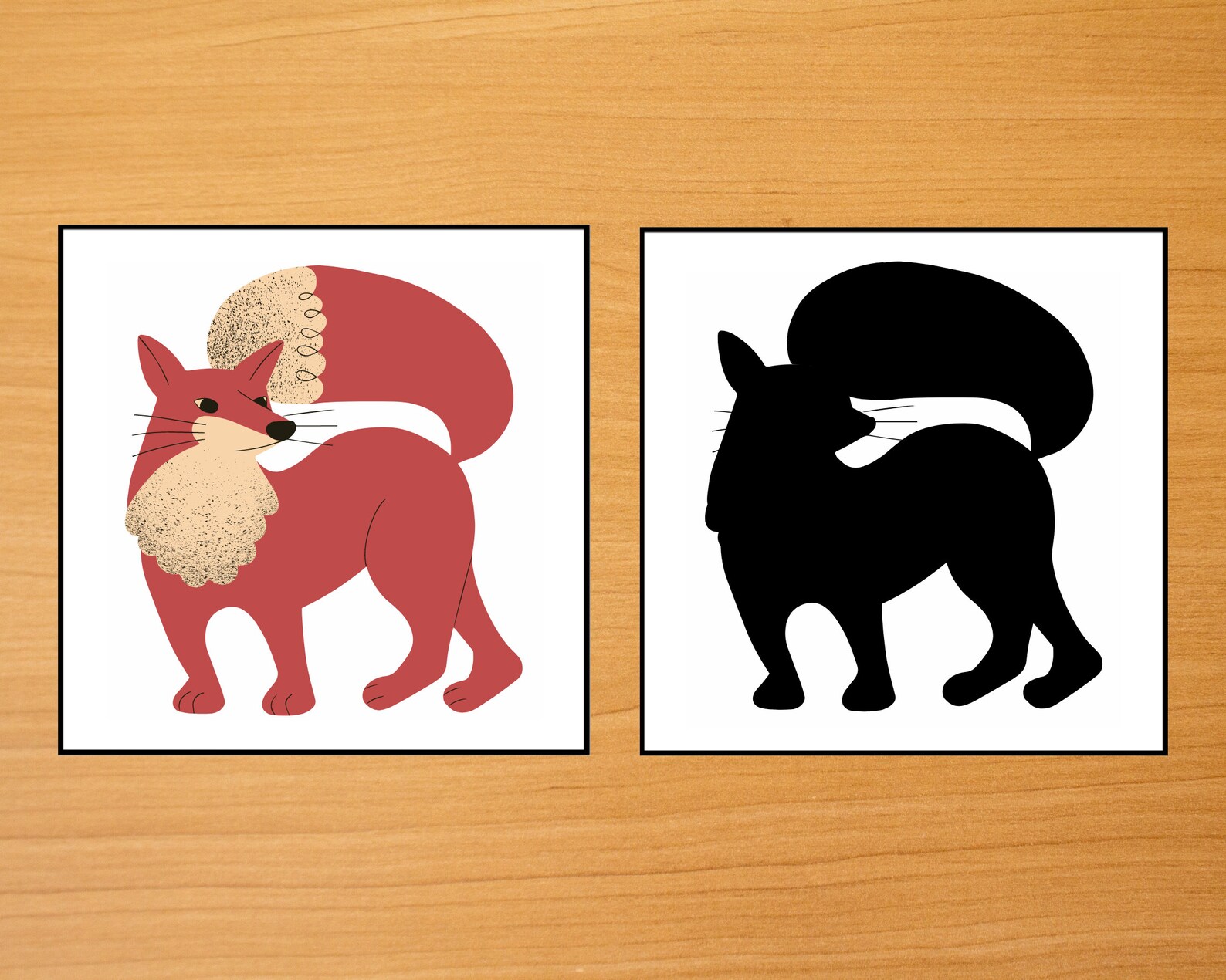 Woodland Animals Shadow Matching Cards| Child Inspired Printables ...