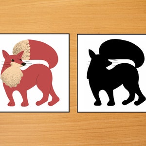 Woodland Animals Shadow Matching Cards| Child Inspired Printables ...
