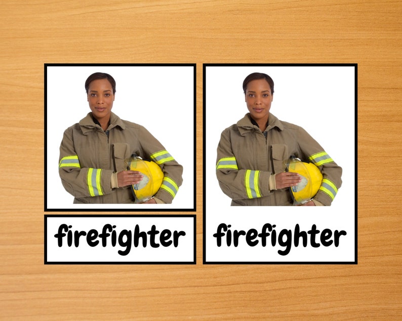 Community Helpers 3 Part Cards Child Inspired Printable - Etsy
