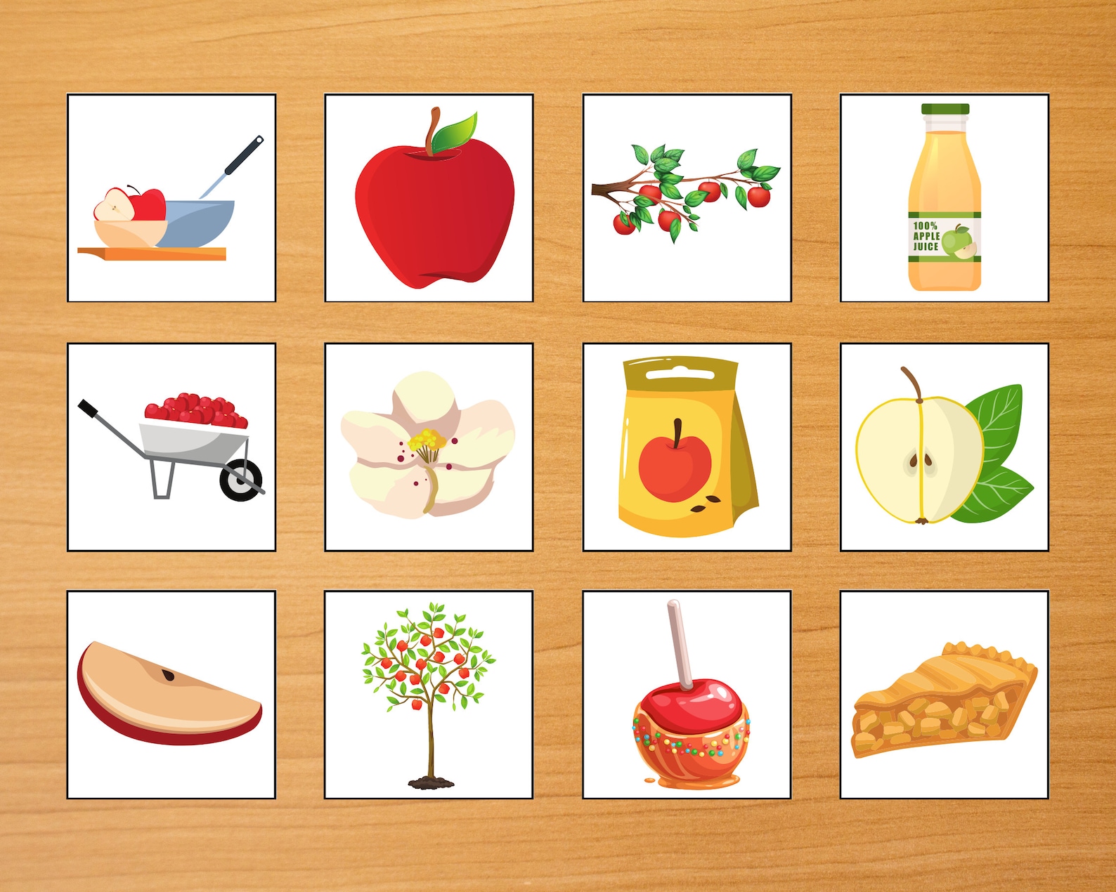 Apple I Spy Matching Game| Digital Download| Printable Play Based ...