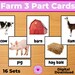 Farm 3 Part Cards| Child Inspired Printable| Educational Digital ...