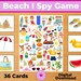 Beach I Spy Matching Game| Digital Download| Printable Play Based ...