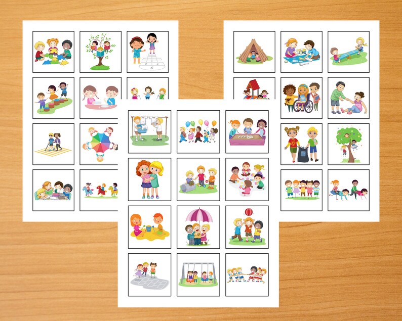 Friendship I Spy Matching Game| Digital Download| Printable Play Based ...